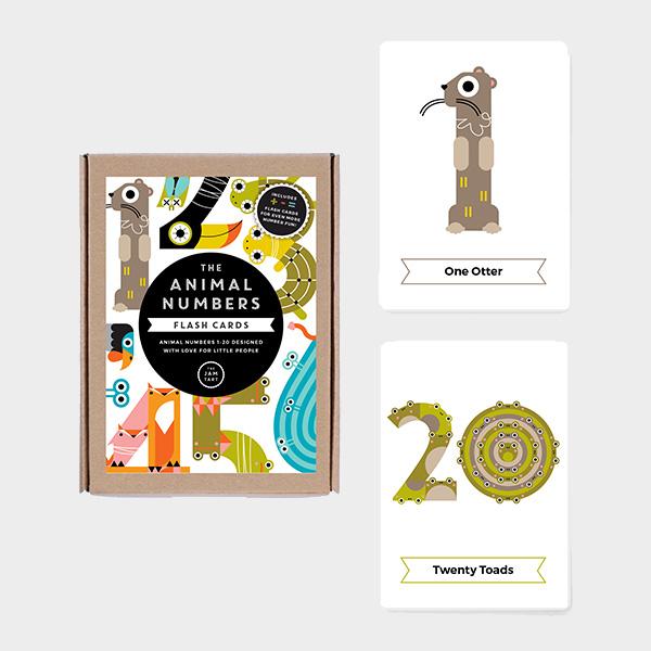 Animal Number Flash Cards - Learning Tool for Young Minds | Tuli Kids