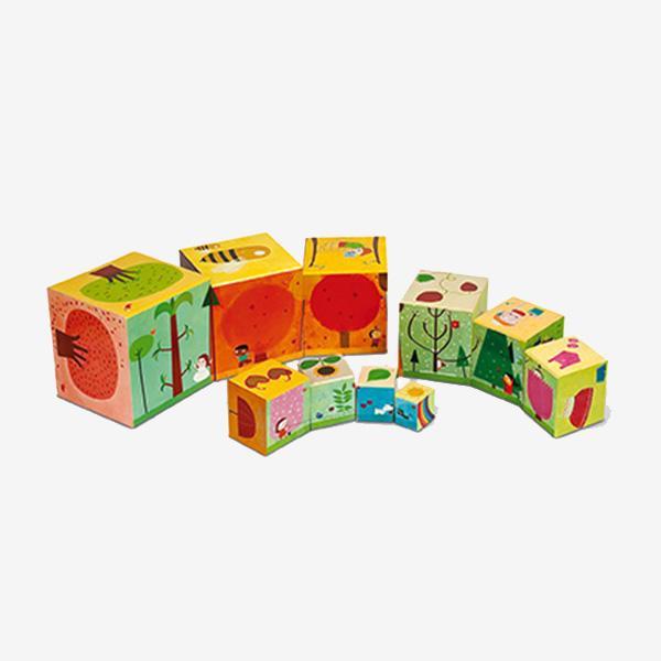4 Seasons Square Stacking Pyramid - Toys for Toddlers | Tuli Kids